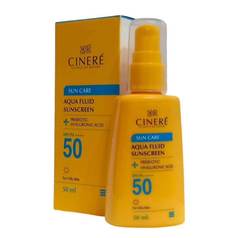 خرید فلوئید ضد آفتاب SPF 50 بدون رنگ سینره مناسب پوست چرب